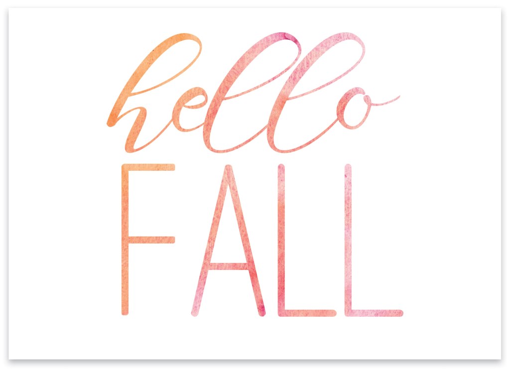 Hello Fall printable | Tomorrow's To Dos
